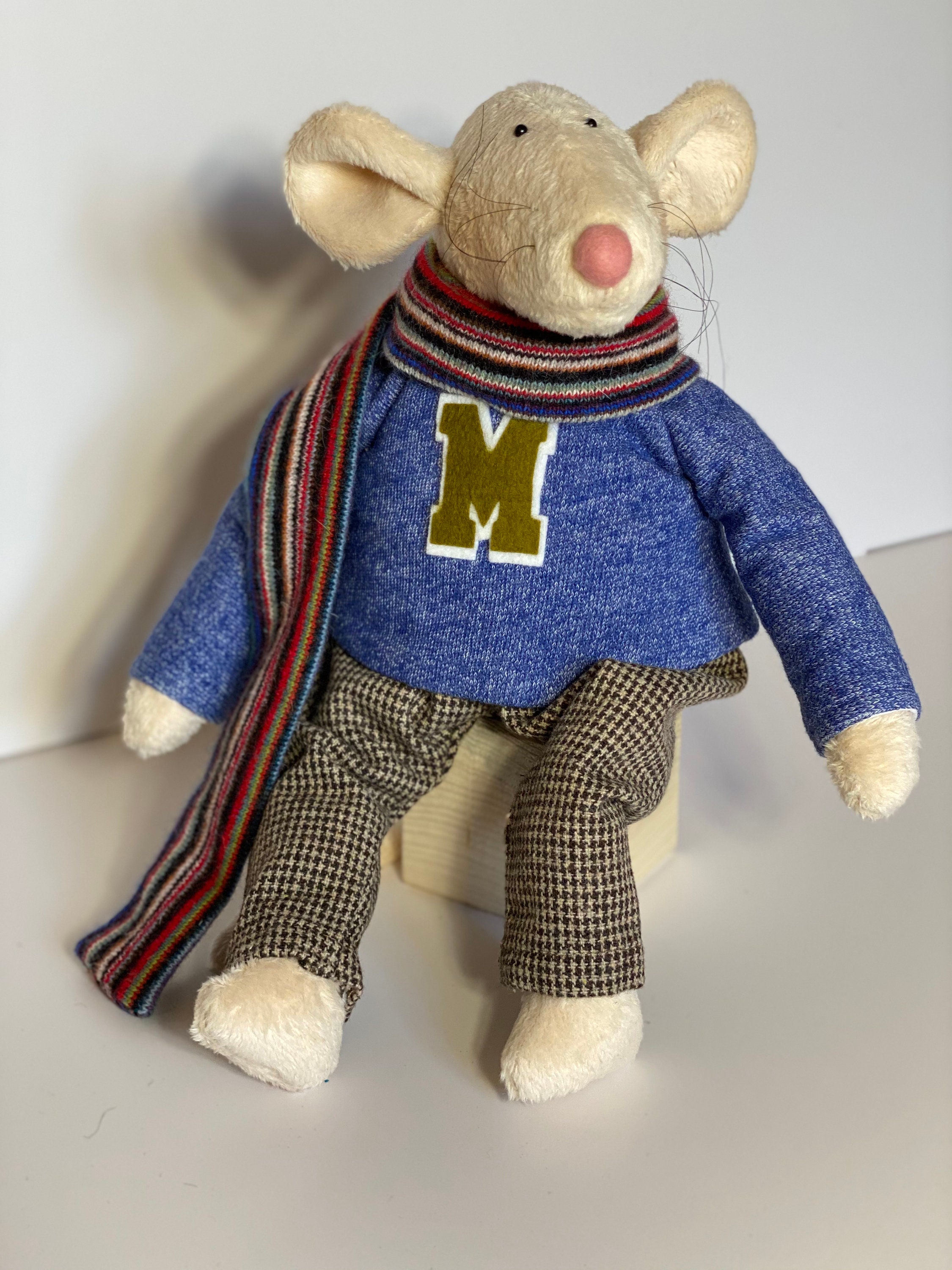 Handmade Doll Mouse, Soft Toy, Plush Mouse, Stuffed Mouse, Cloth Doll ...