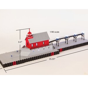 Scale Model Kit of the Grand Haven Michigan Foghouse and Pier With ...