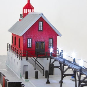 Scale Model Kit of the Grand Haven Michigan Foghouse and Pier With ...