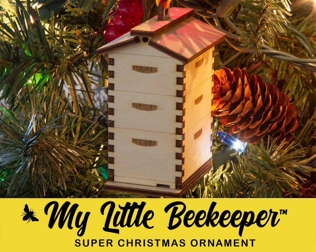 My Little Beekeeper Super Beehive Ornament, Mini Hive Bauble, Christmas ...