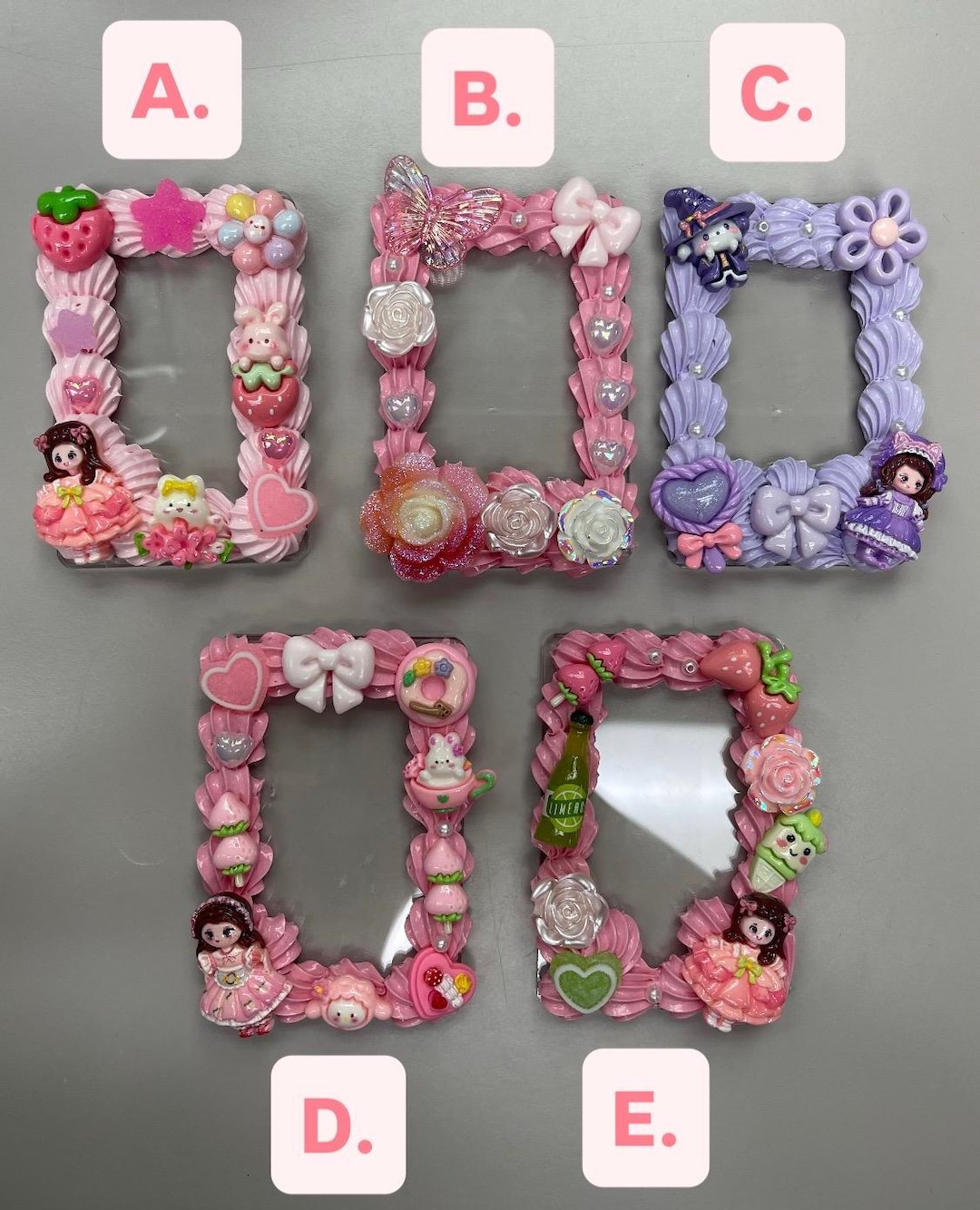 Handmade Decoden Magnetic Photo Frame - Etsy