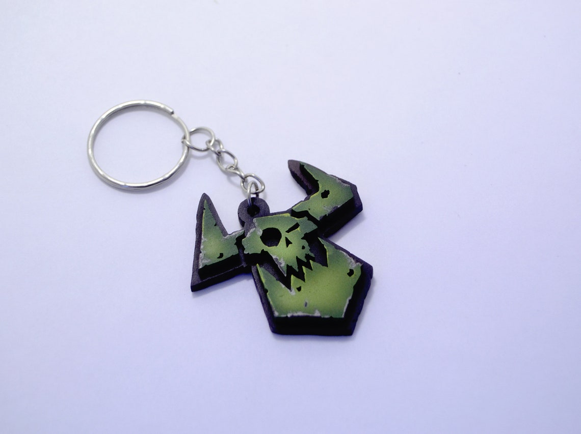 Keychain for boyfriend. Warhammer 40k Orks keychain birthday | Etsy