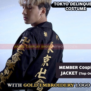 Tokyo Delinquent Member Uniform Anime Cosplay Costume Jacket Pants ...
