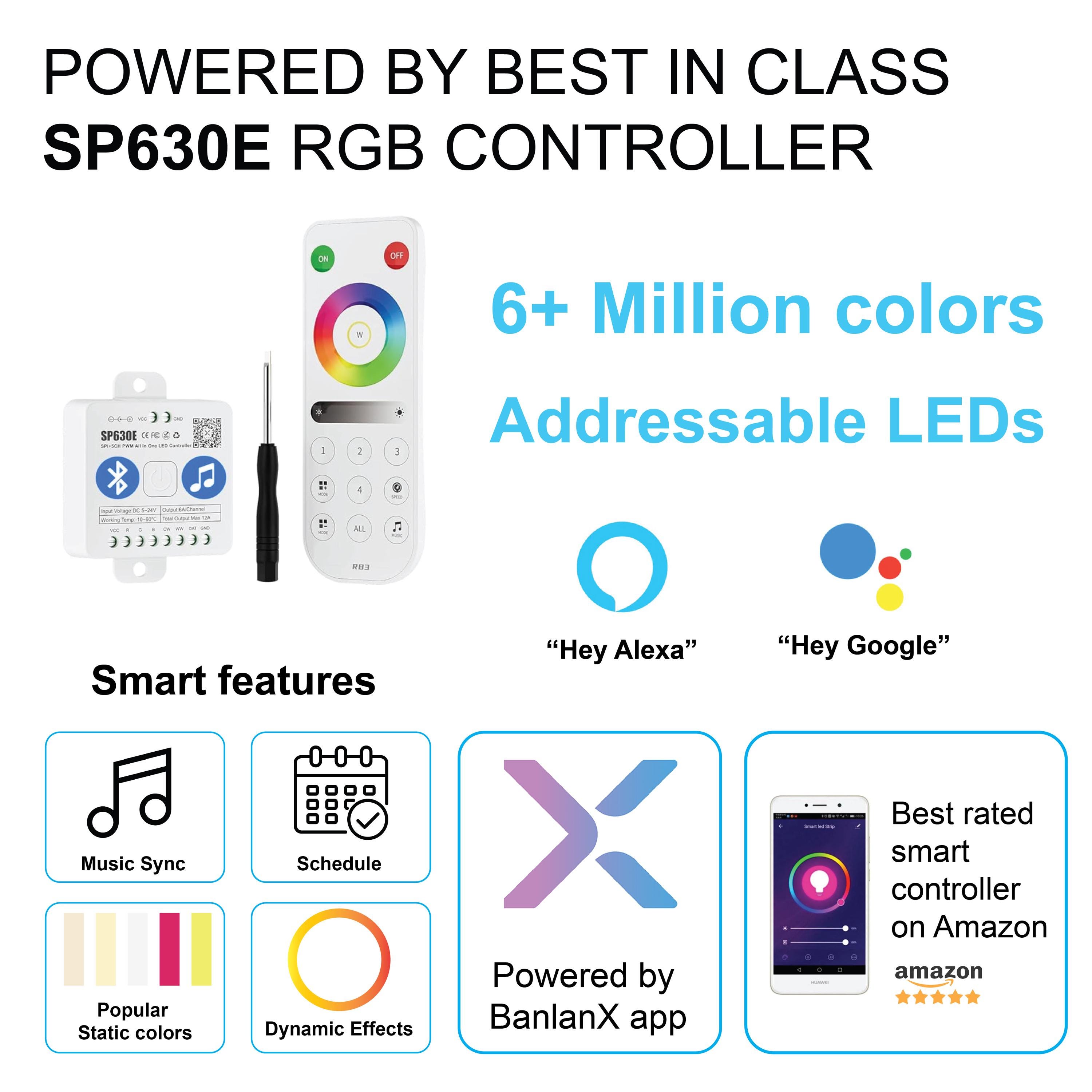 RGB Waterproof LED Shower Niche Lighting Kit – Easy Install, No ...