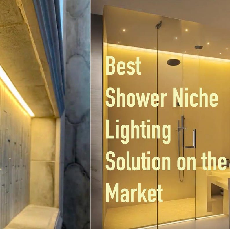 Waterproof LED Shower Niche Lighting Kit (3000K Warm White) – Easy ...