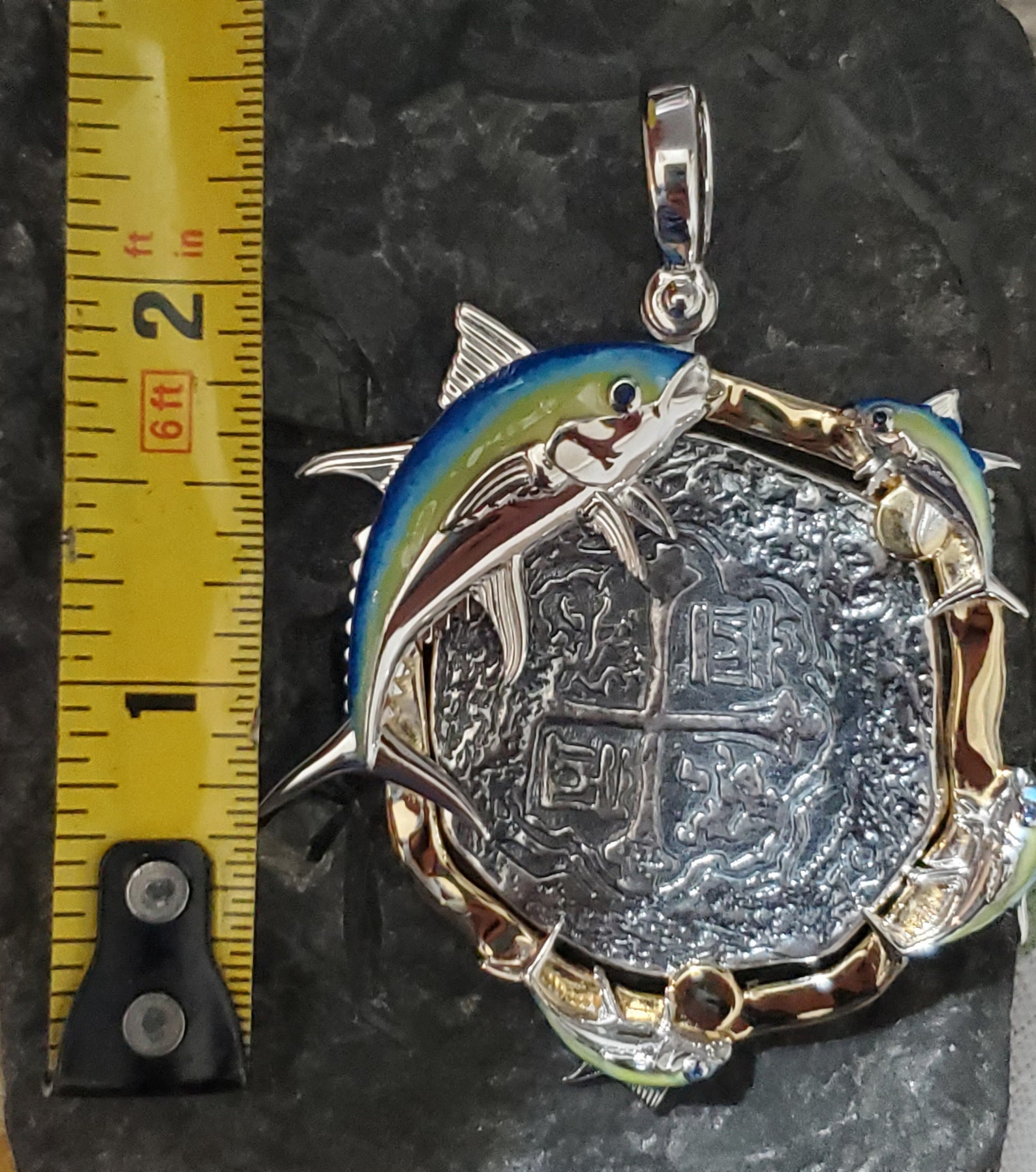 BIG Atocha Coin With Tuna Pendant - Etsy