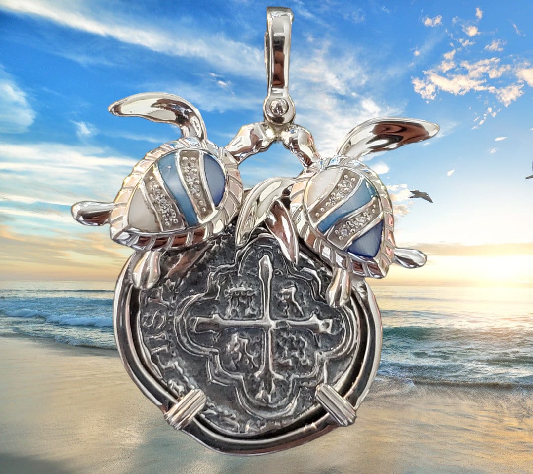 Atocha Coin Turtle Bezel Shipwreck Sunken Treasure Coin Jewelry Save ...