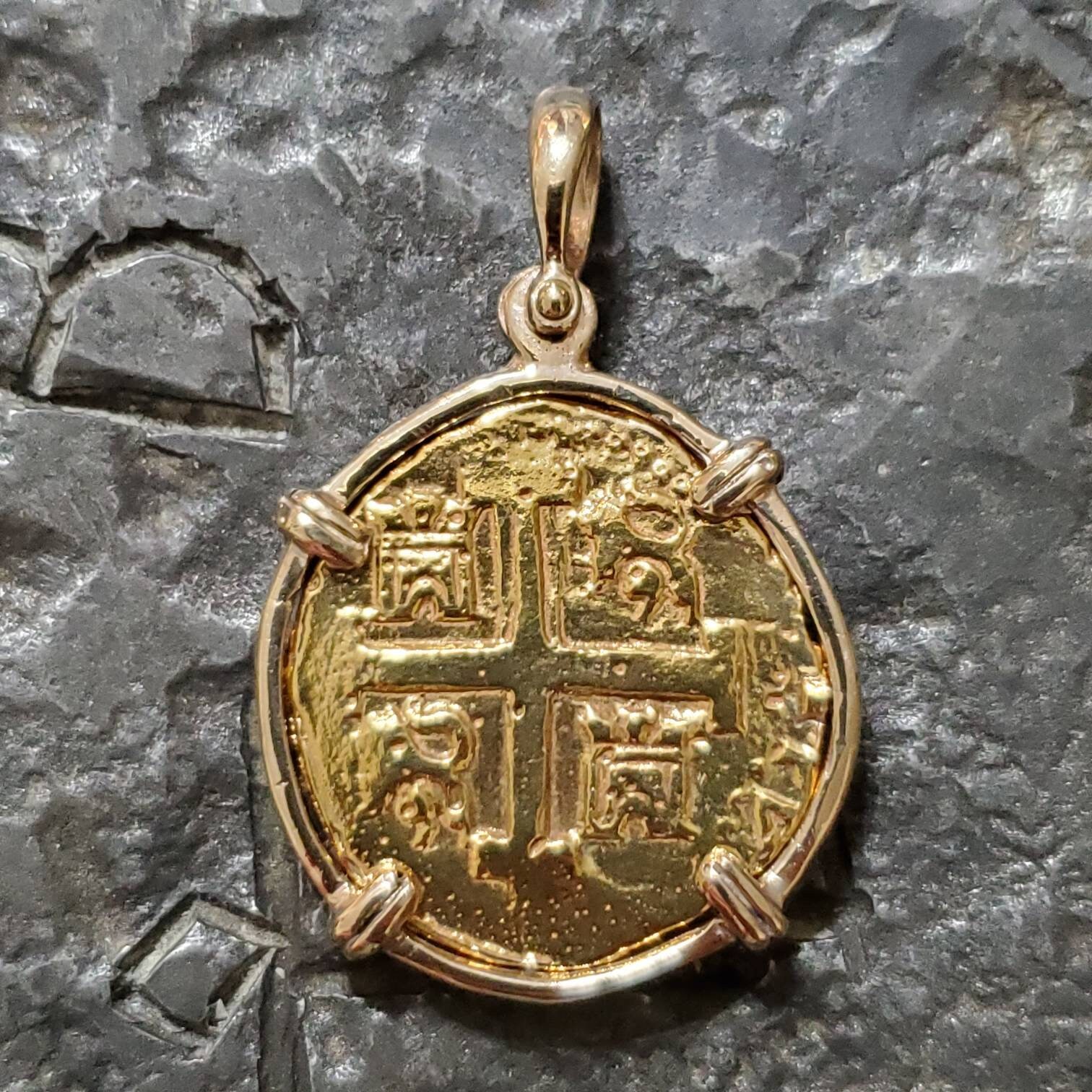 Atocha Solid 14kt Gold Coin - Etsy