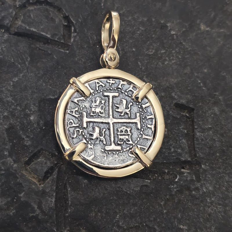 Coin Pendant Spanish - Etsy