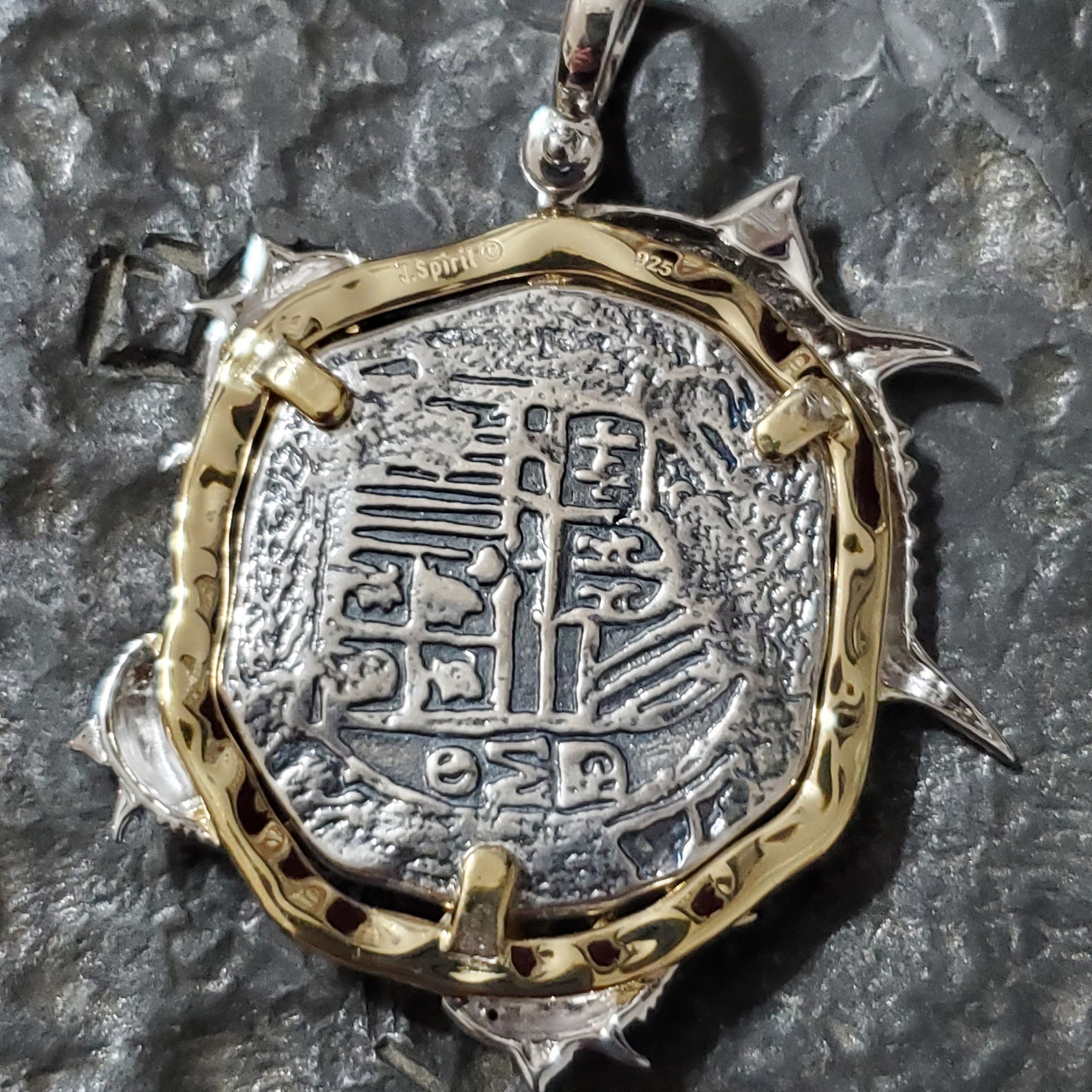 BIG Atocha Coin With Tuna Pendant - Etsy