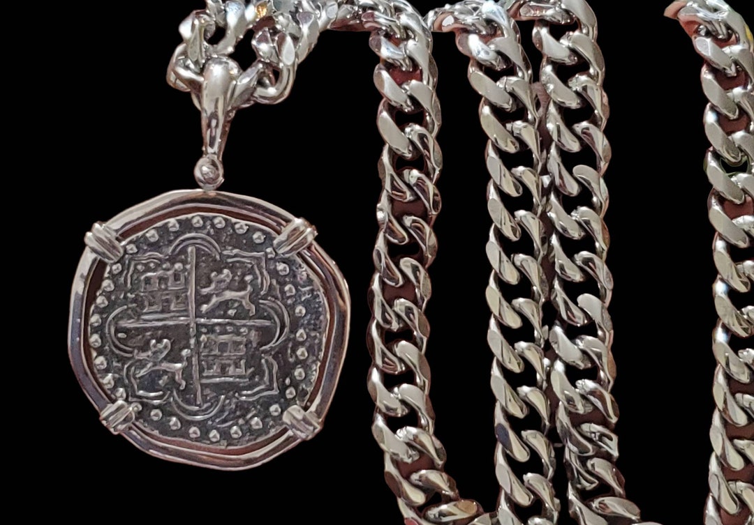 Big Atocha Coin and Chain - Etsy