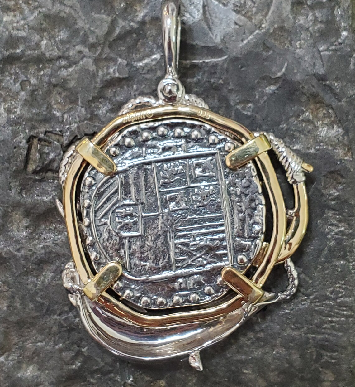 Atocha Silver Wahoo Bezel Coin Shipwreck Treasure Fish Hook Jewelry - Etsy