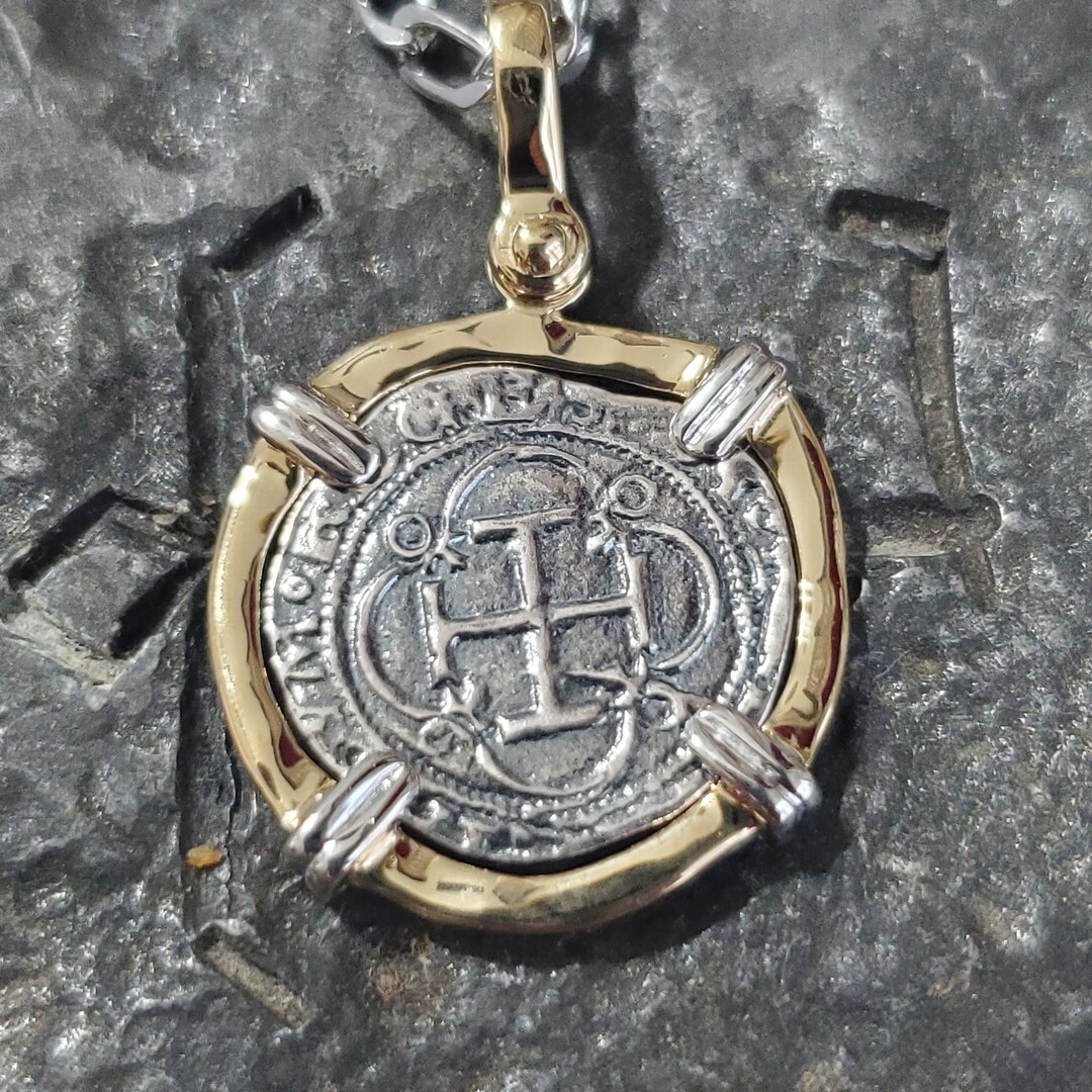 Atocha Silver Coin Pendant With Chain - Etsy