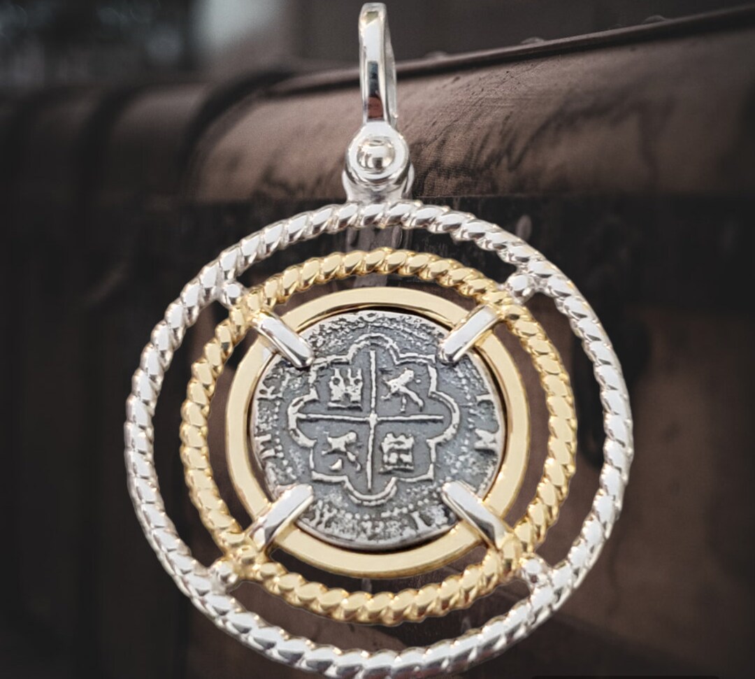 Atocha Coin Rope Bezel Shipwreck Treasure Pendant - Etsy