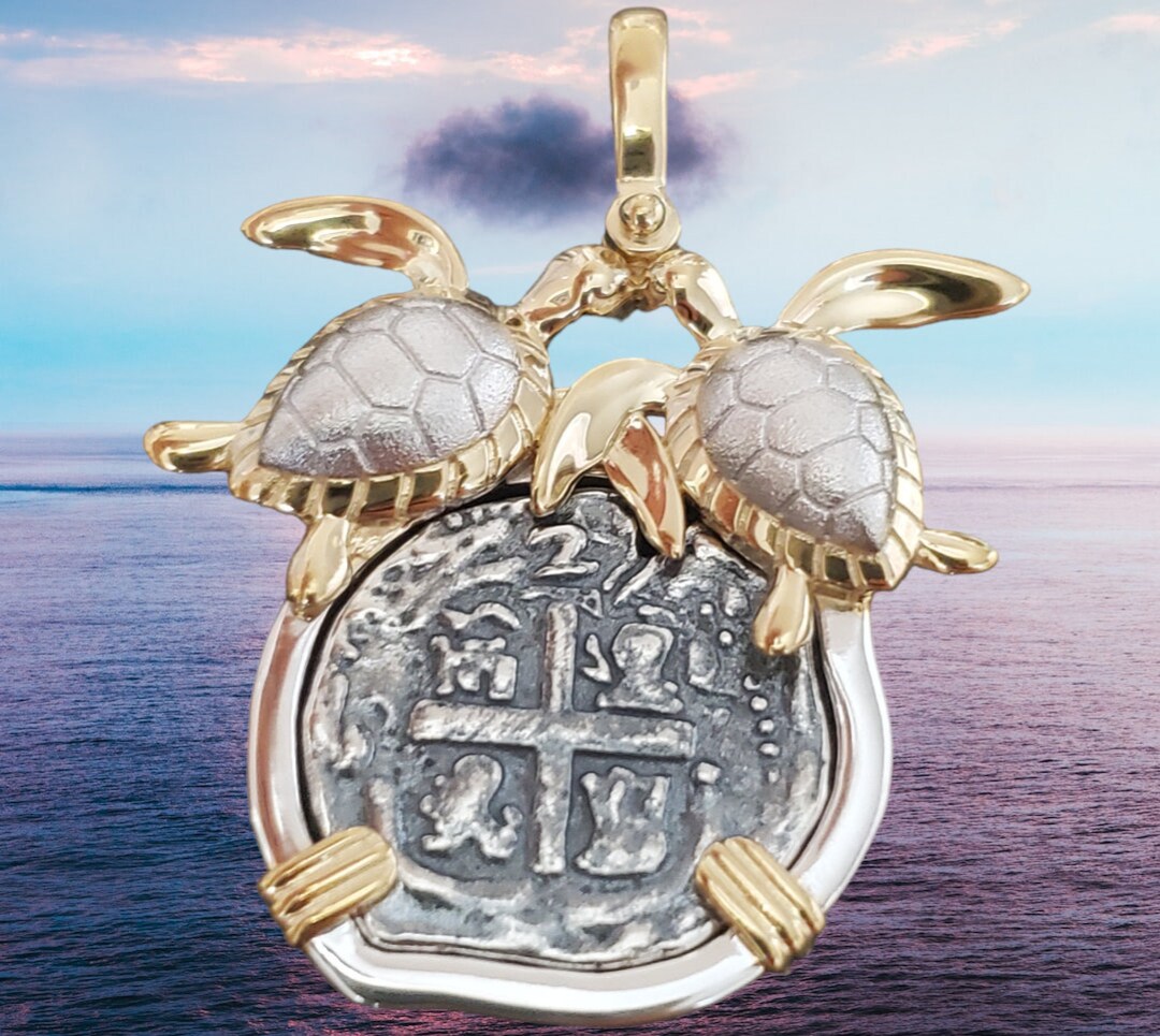 Atocha Coin Turtle Bezel Shipwreck Sunken Treasure Coin Jewelry Save ...