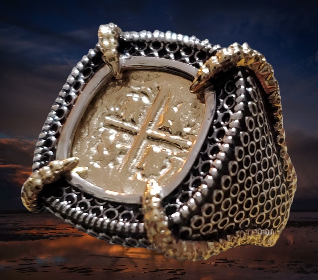 Atocha Coin Ring Tentacle Kraken Octopus Shipwreck Coin Treasure ...
