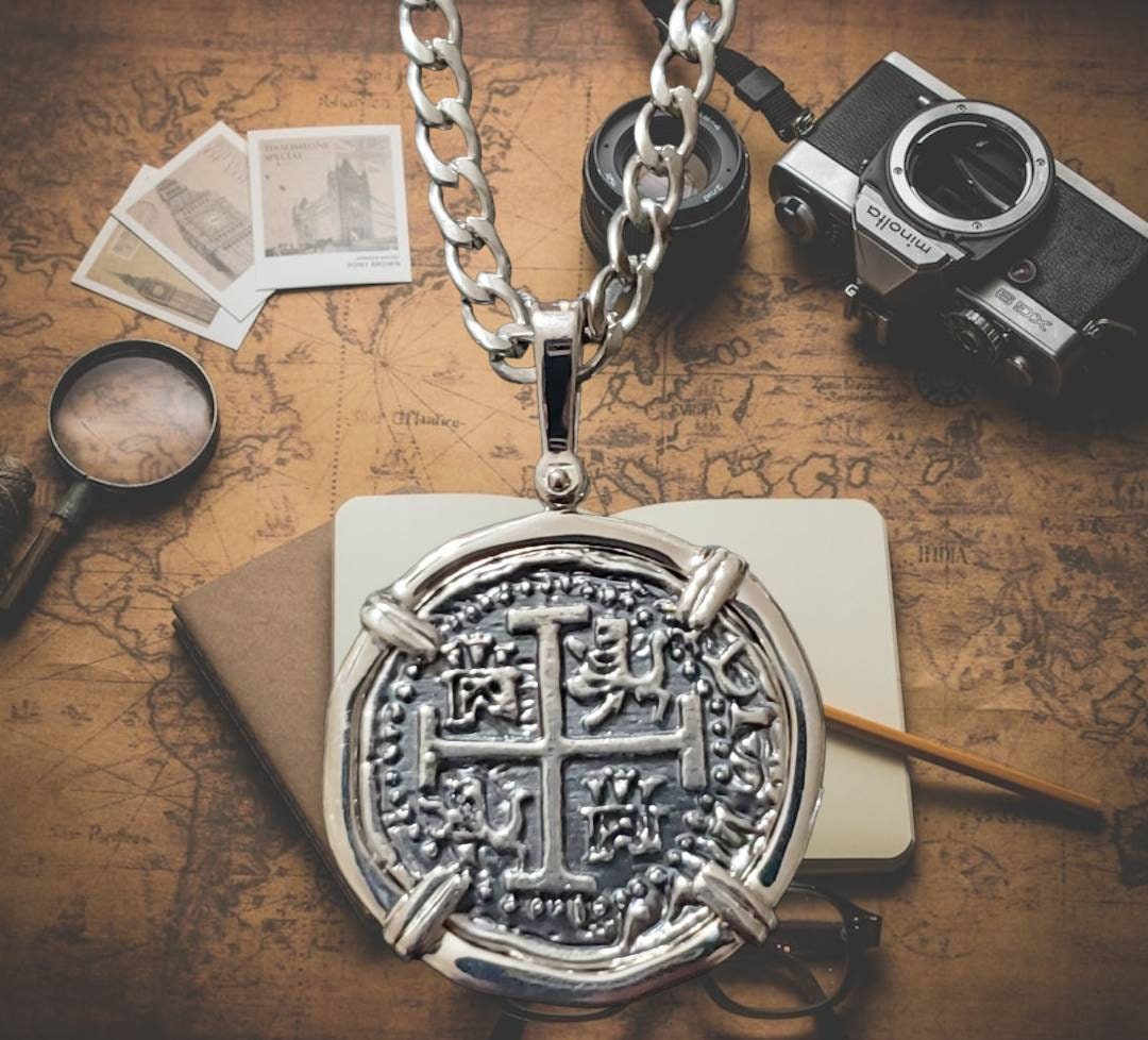 Atocha Silver Coin and Chain - Etsy