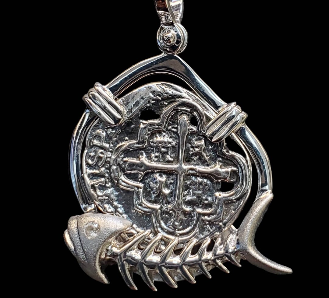 Atocha Fish Bone Pendant Coin - Etsy