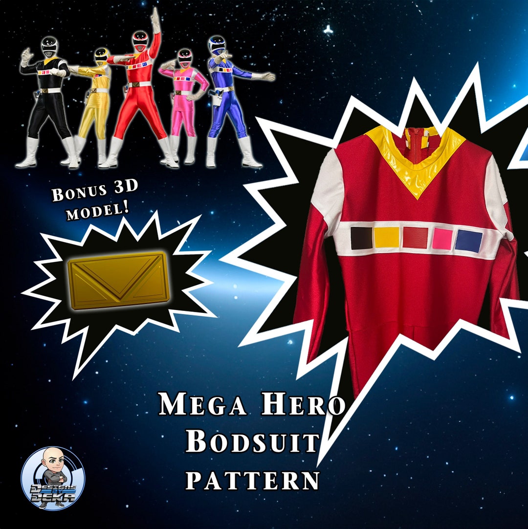 Mega Hero Bodysuit Pattern (male Pattern) - Etsy