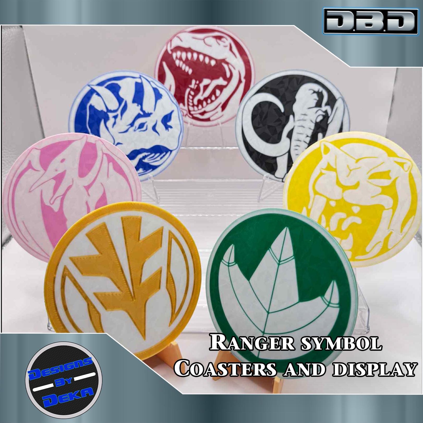 Ranger Symbol Coasters and Displays - Etsy