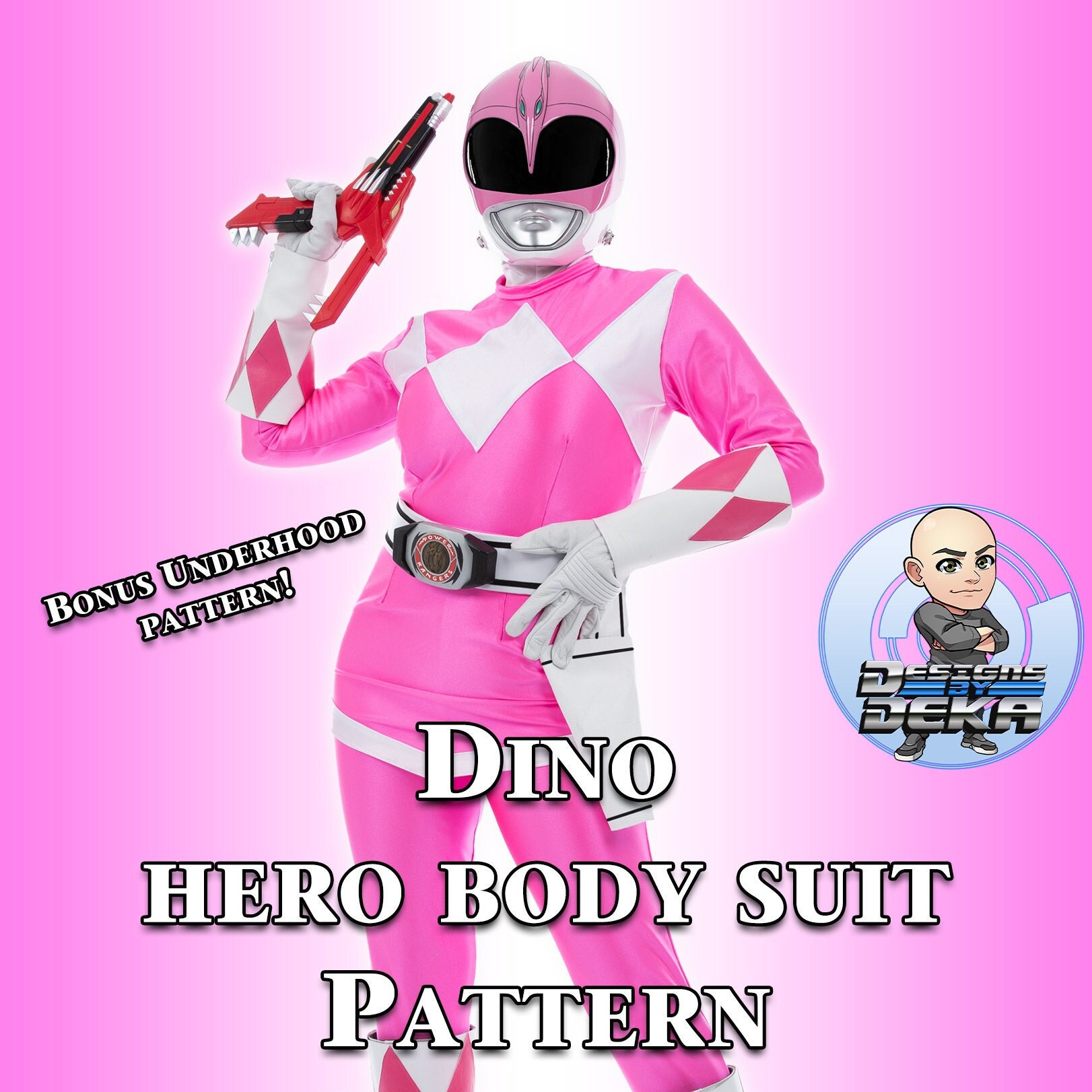 Dino Hero Body Suit Pattern female Version - Etsy