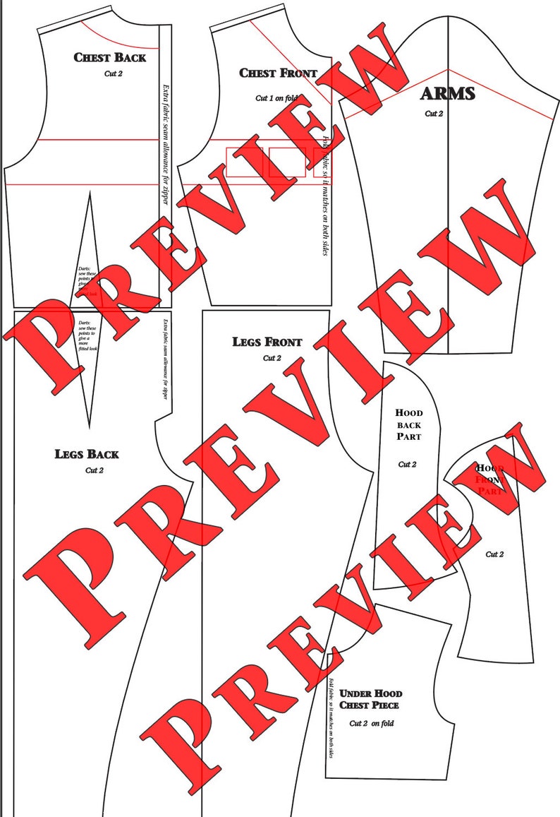 Mega Hero Bodysuit Pattern (male Pattern) - Etsy