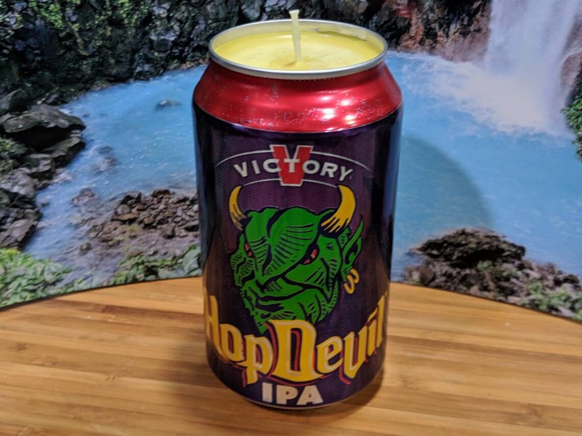 Victory Hop Devil IPA Beer Can Candle Choice of Scent - Etsy UK