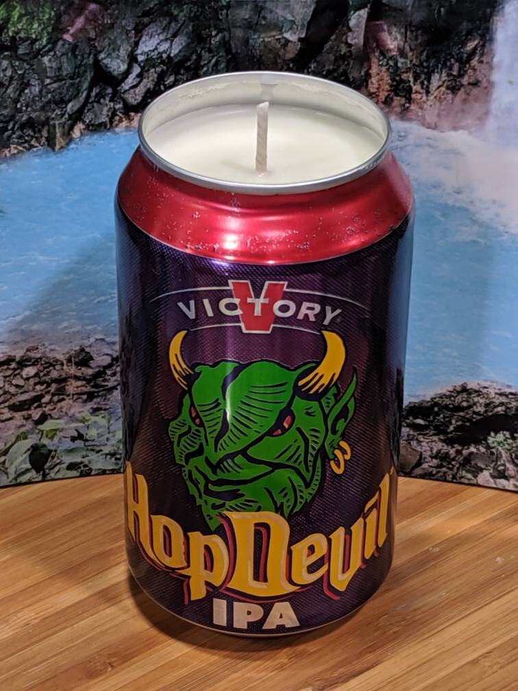 Victory Hop Devil IPA Beer Can Candle Choice of Scent - Etsy UK