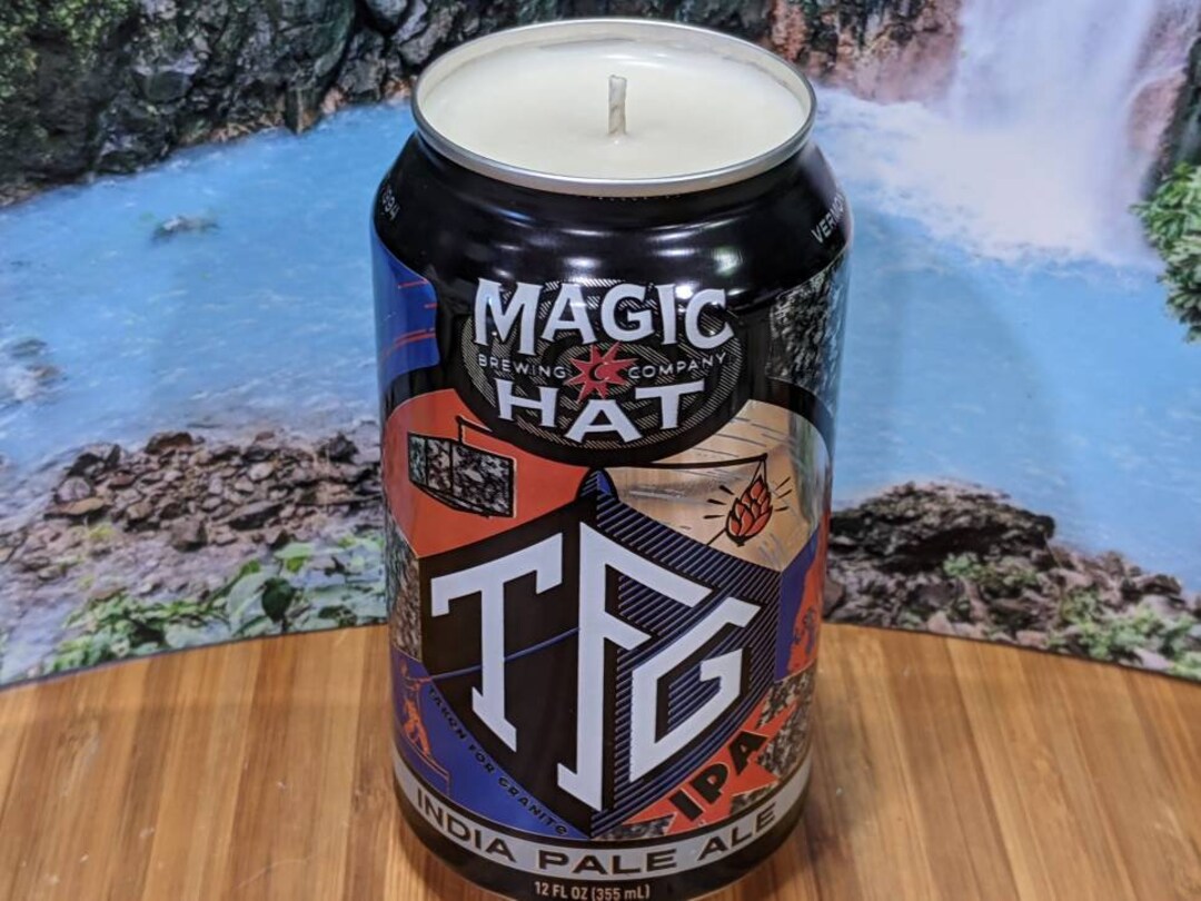 Magic Hat TFG IPA Beer Can Candle | Choice of Scent - Etsy