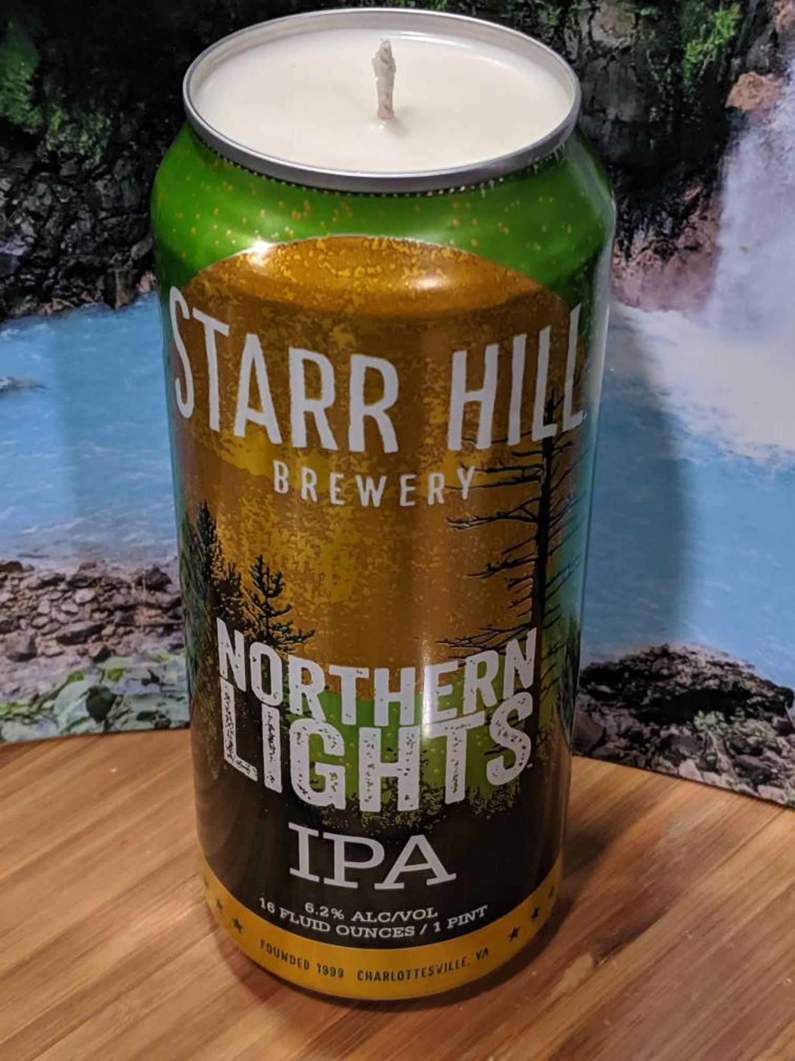 Starr Hill Brewery Northern Lights IPA 16 Oz. Beer Can Candle | Choice ...