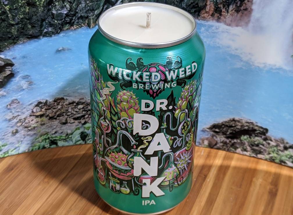Wicked Weed Brewing Dr. Dank IPA Beer Can Candle Choice of Scent - Etsy