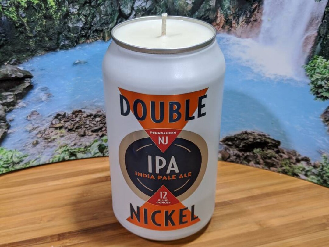 Doube Nickel IPA Beer Can Candle | Driftwood Scented - Etsy