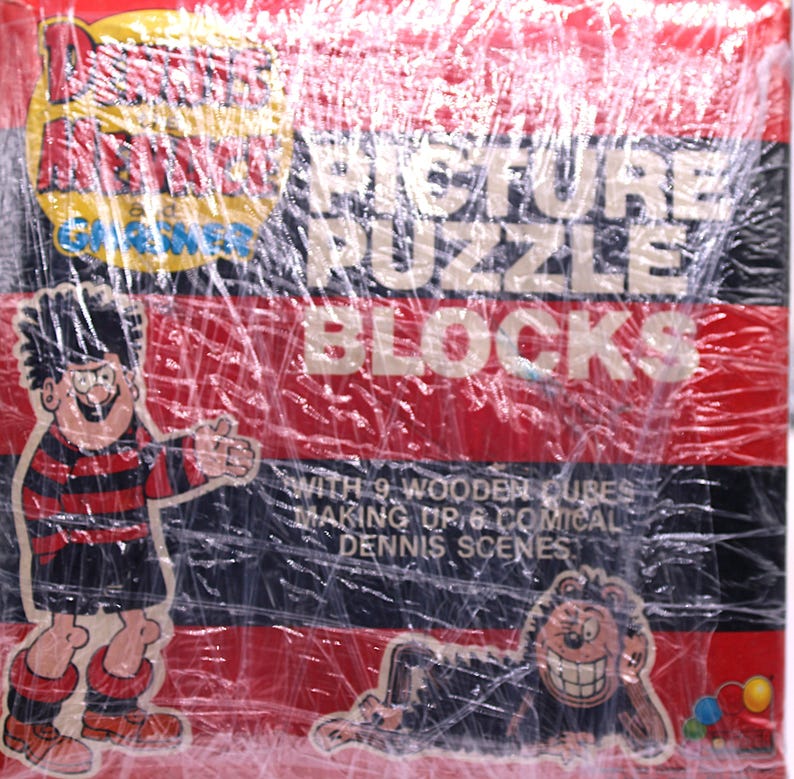 Dennis the Menace and Gnasher Picture Puzzle Blocks - Etsy