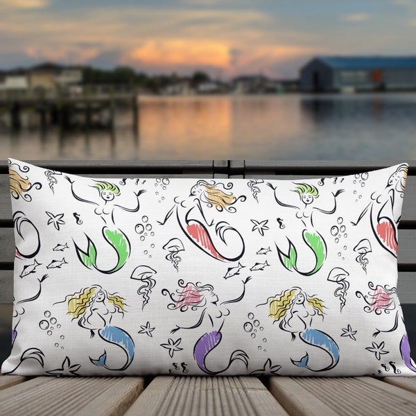 Mermaid Pillow - Etsy
