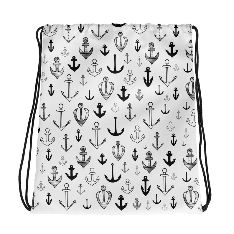 Anchors Drawstring Bag Anchors Backpack Nautical Gifts - Etsy