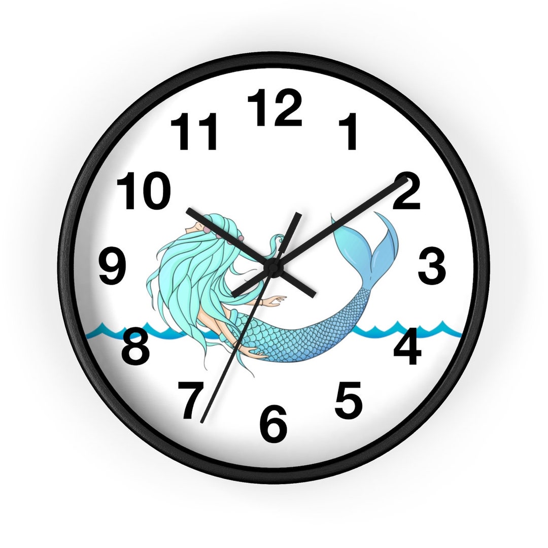 Sea Gypsy Mermaid Wall Clock, Mermaid Clock, Unique Mermaid Gifts ...