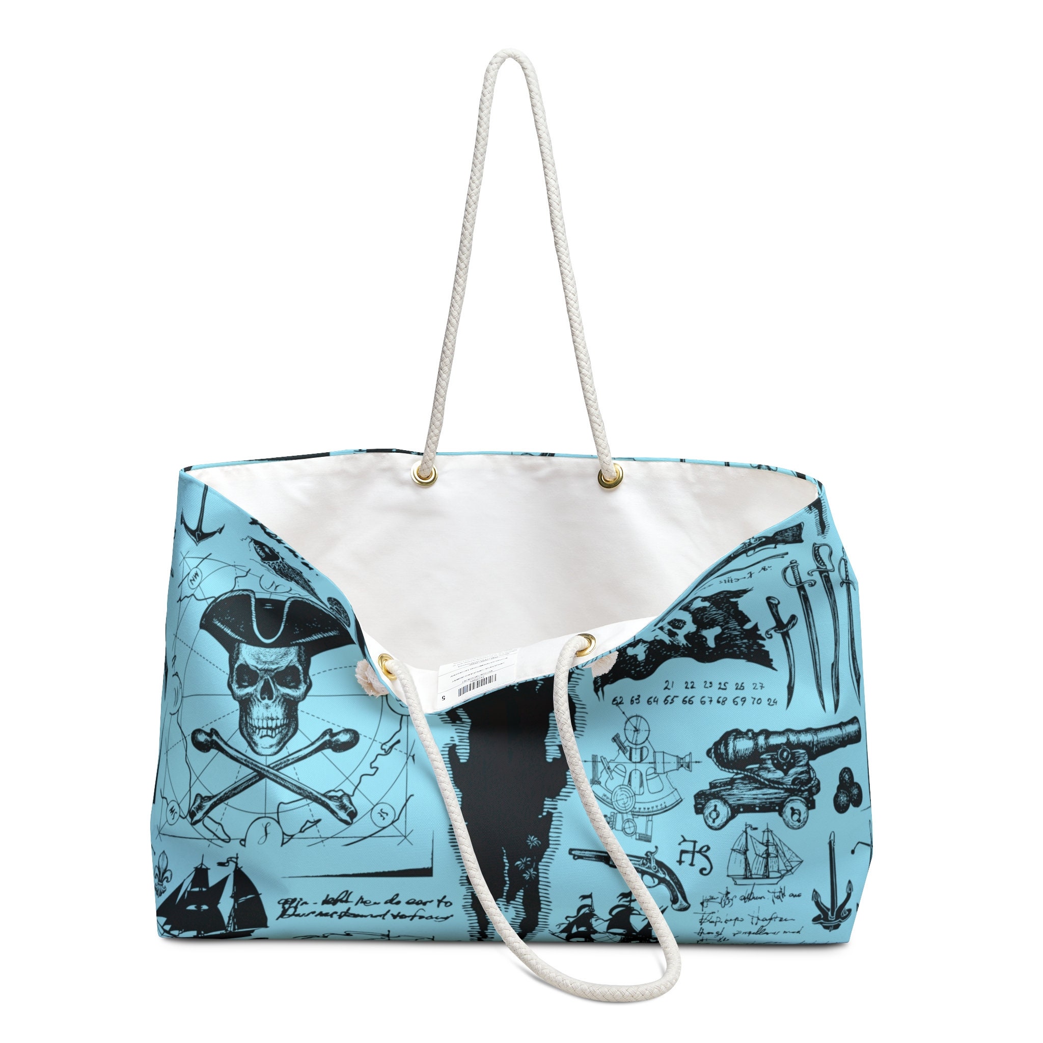 Pirate Weekender Bag Pirate Themed Beach Bag Summer Tote - Etsy