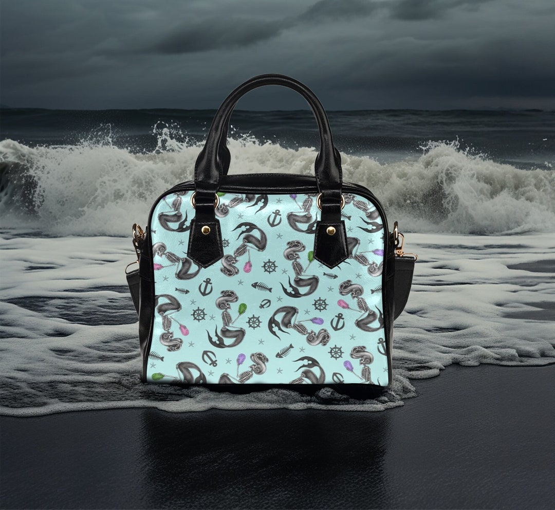 Gothic Mermaid Shoulder Handbag, Mermaid Handbag, Dark Mermaid Purse ...