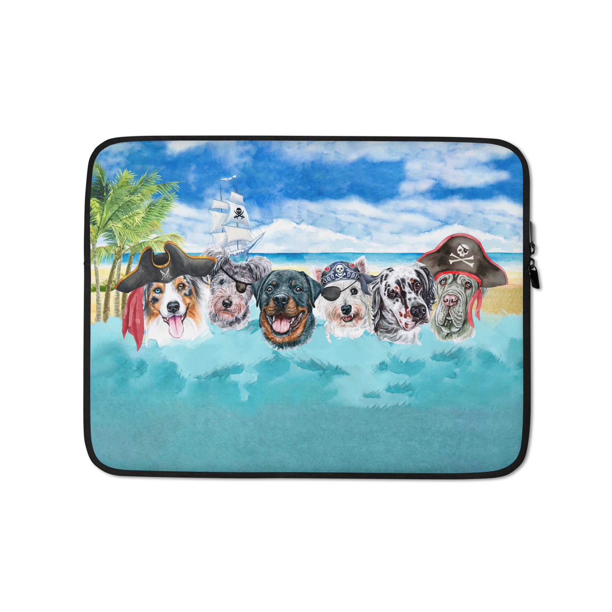 Pirate Pups Laptop Sleeve Pirate Dogs Laptop Case Gifts - Etsy UK