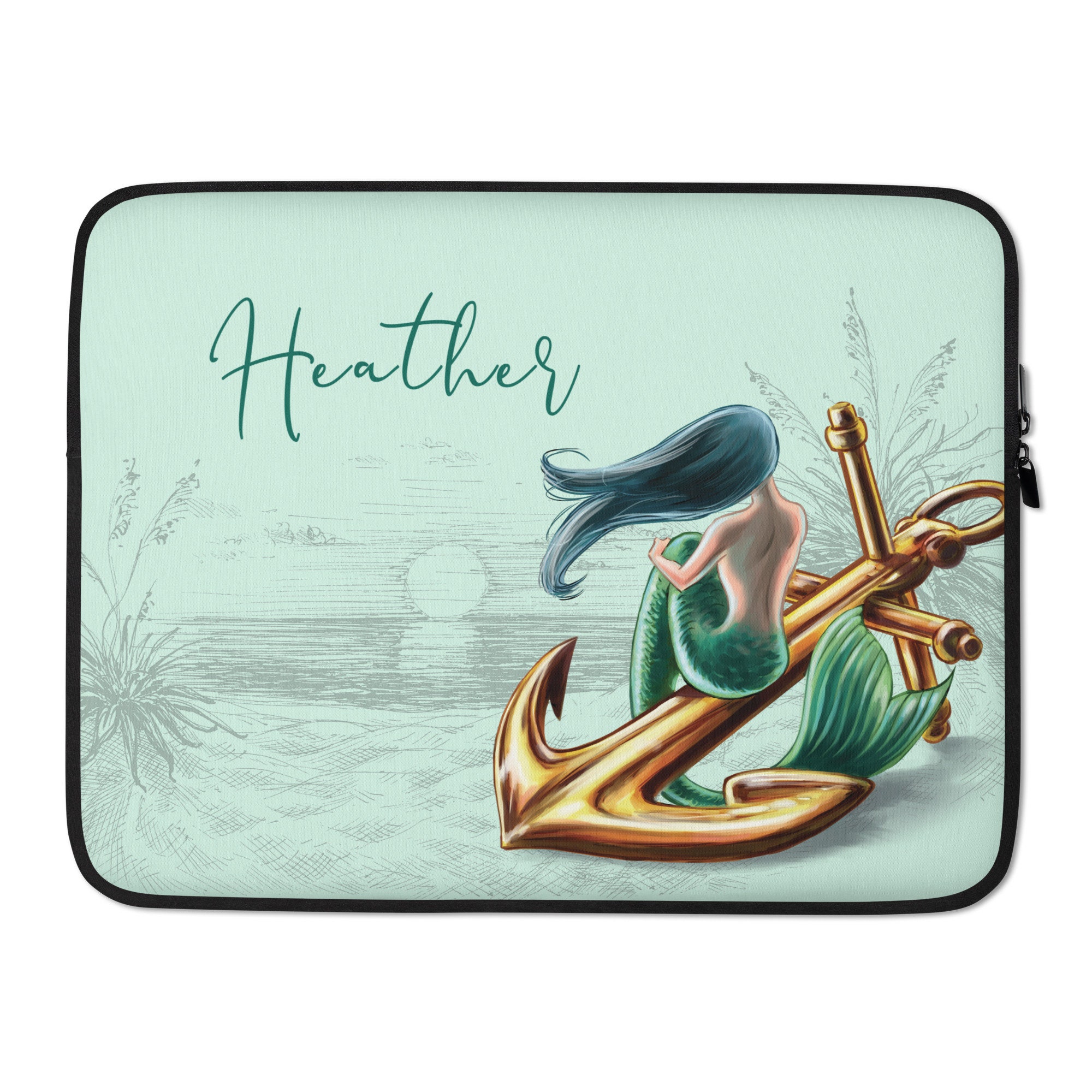 Mermaid Laptop Sleeve Mermaid Computer Bag Personalized Mermaid Laptop ...