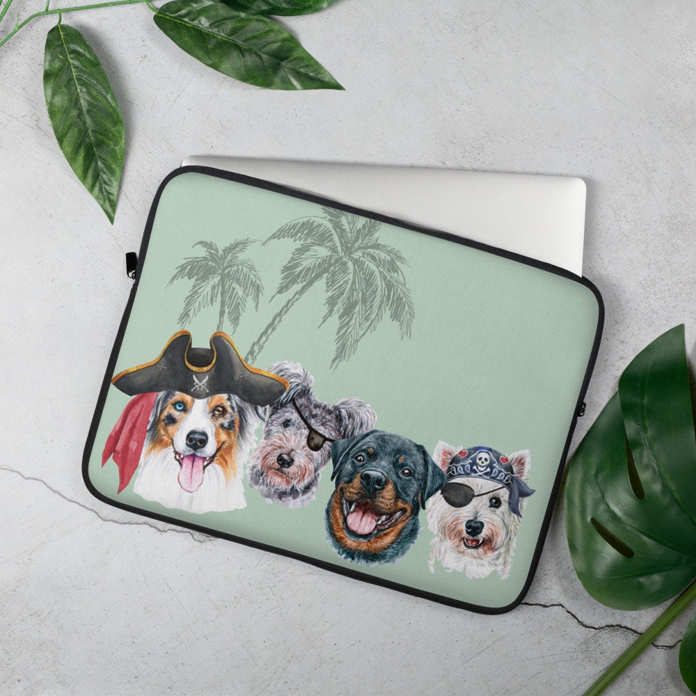 Pirate Pups Laptop Sleeve Pirate Dogs Laptop Case Gifts - Etsy UK