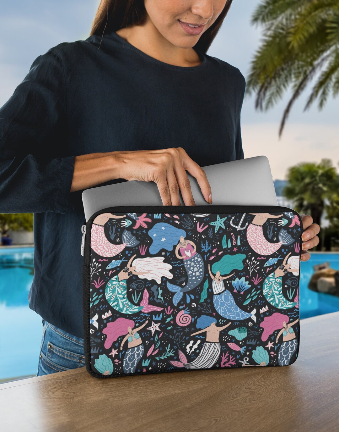 Mermaids and Mermen Laptop Sleeve Mermaid Computer Bag - Etsy
