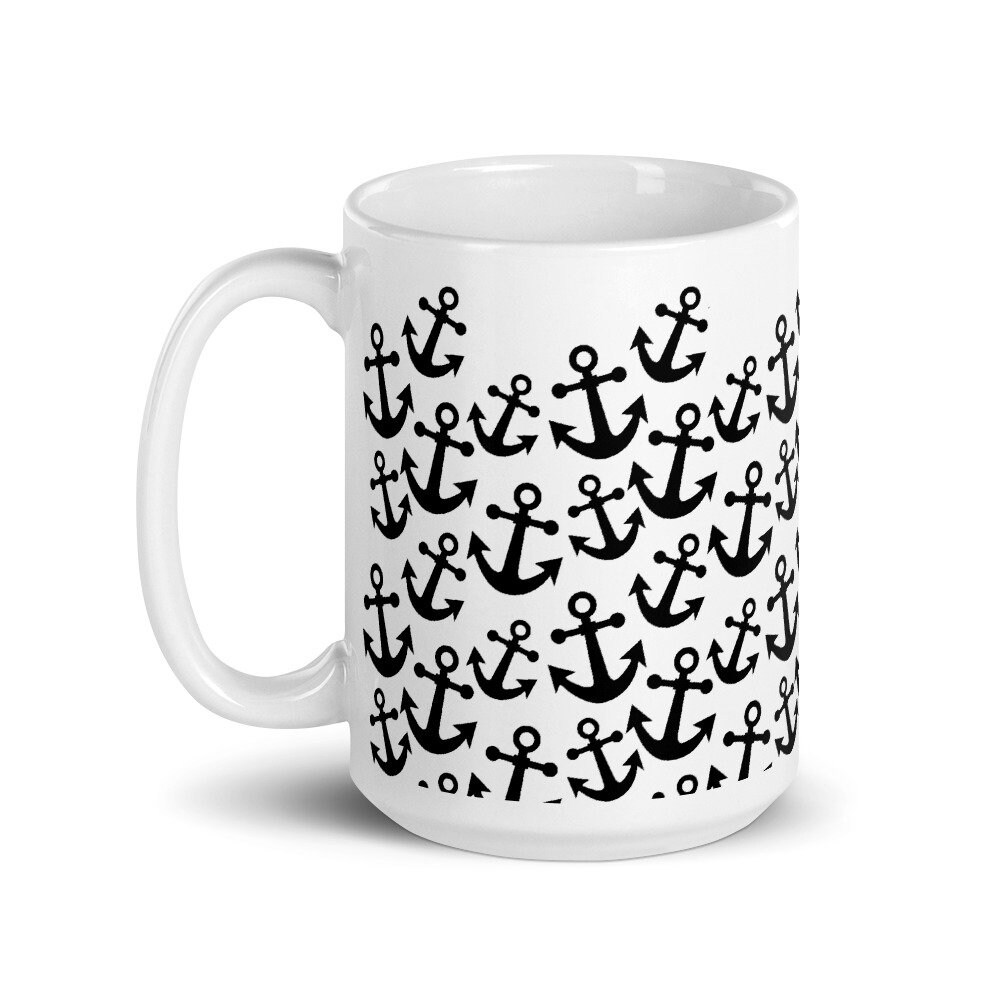 Nautical Anchors Mug Anchors Coffee Cup Gifts for Him - Etsy