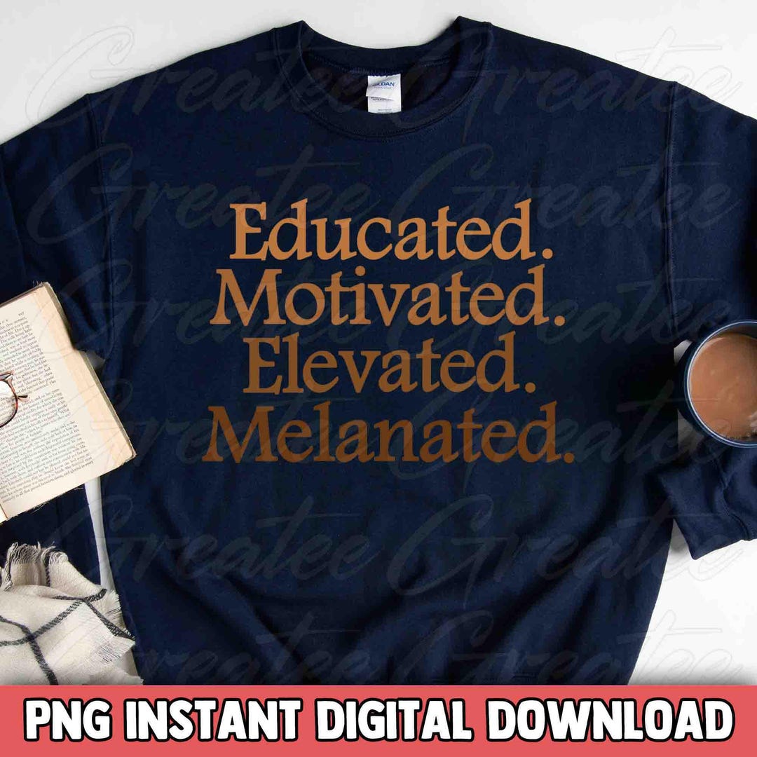Educated Melanated Png, Black History Month Png, African American Girl ...