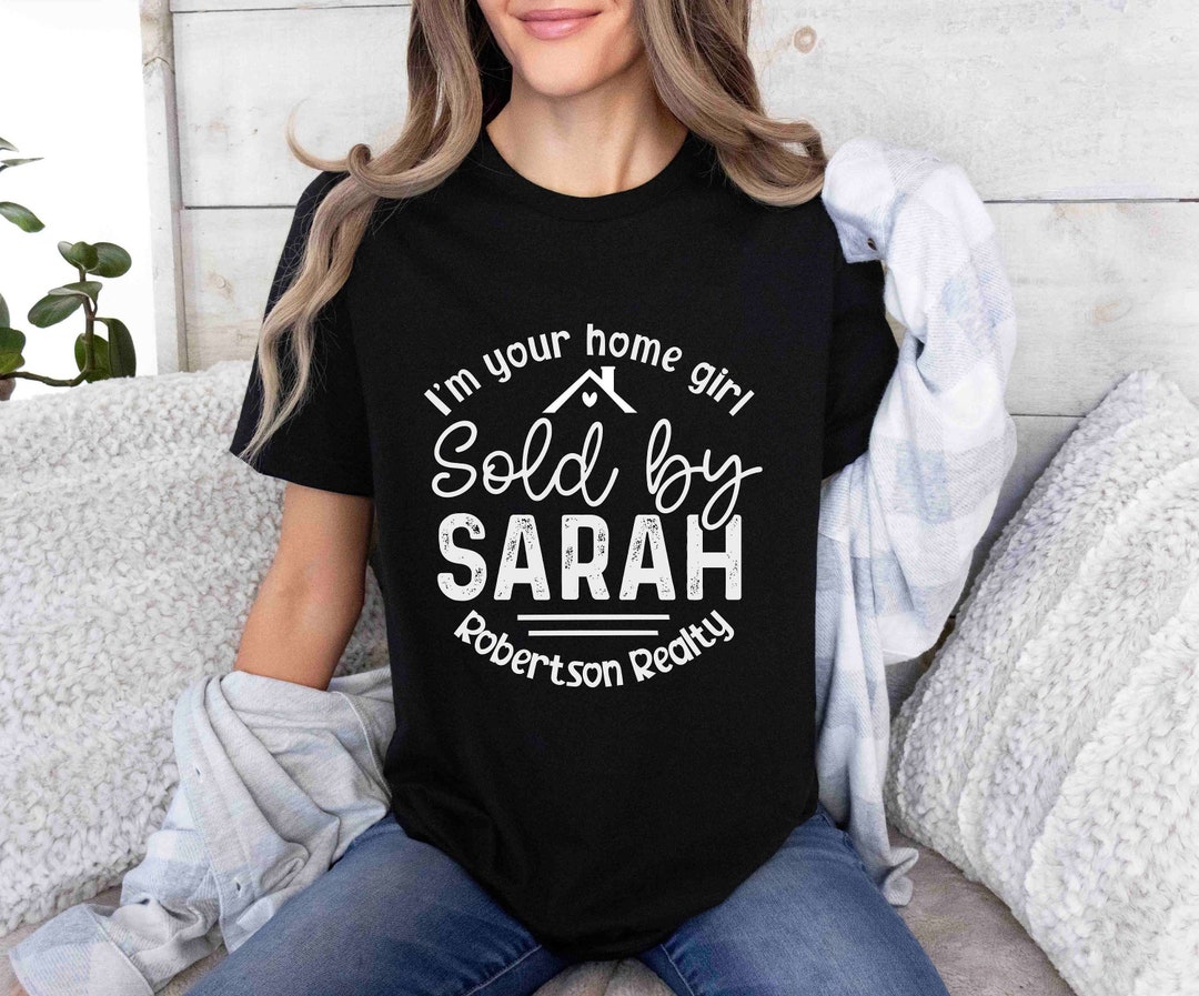 Custom Real Estate Shirt, Personalized Real Estate Agent, Sold By ...