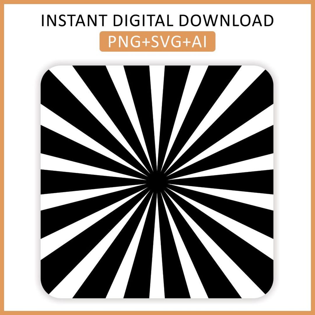 Sunburst Pattern Svg Files, Sunray Pattern Svg, Vector Files, Lines ...