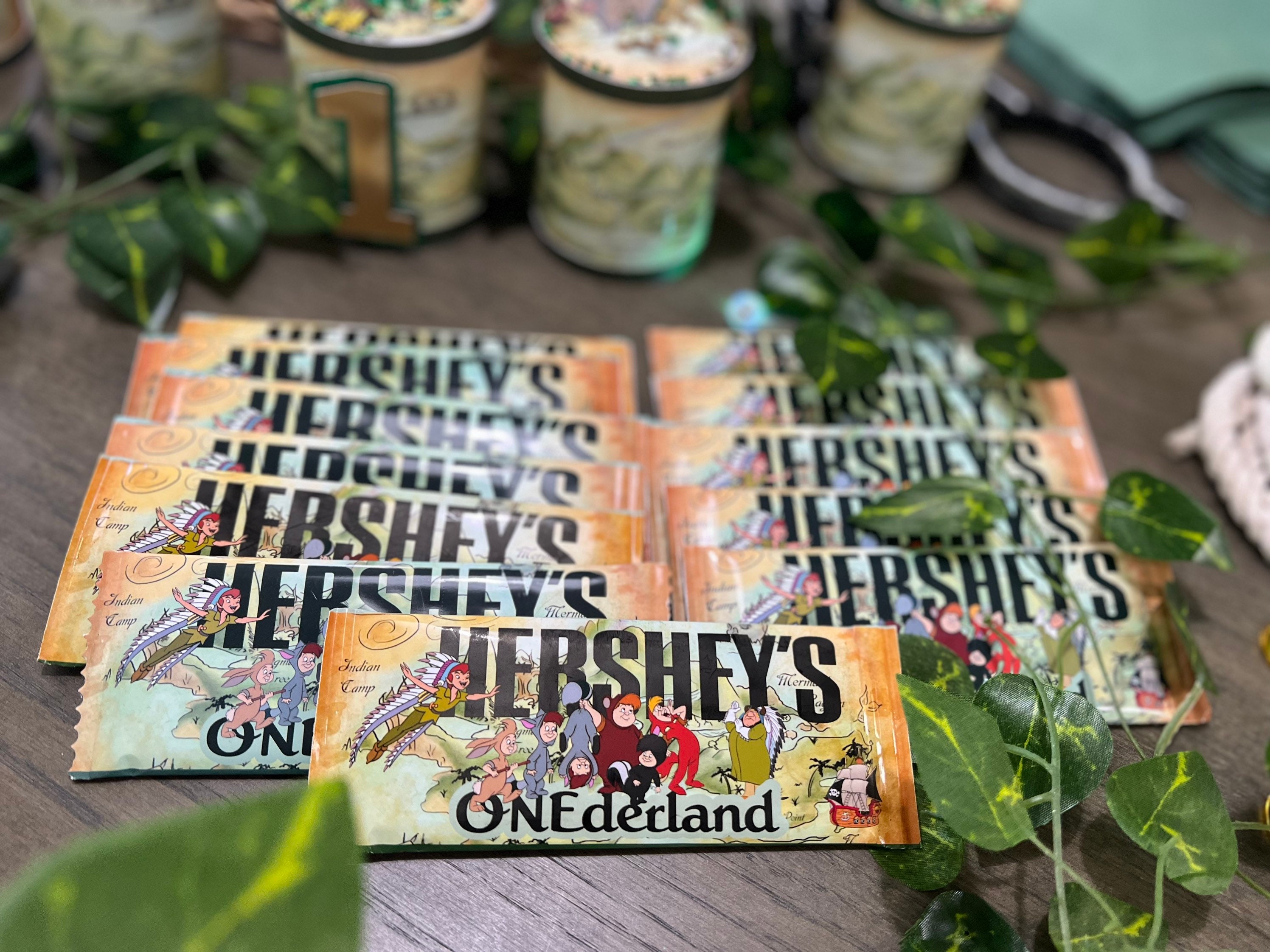 Peter Pan Chocolate Bar Wrapper Hersheys Wrapper Greenery, Baby Shower ...