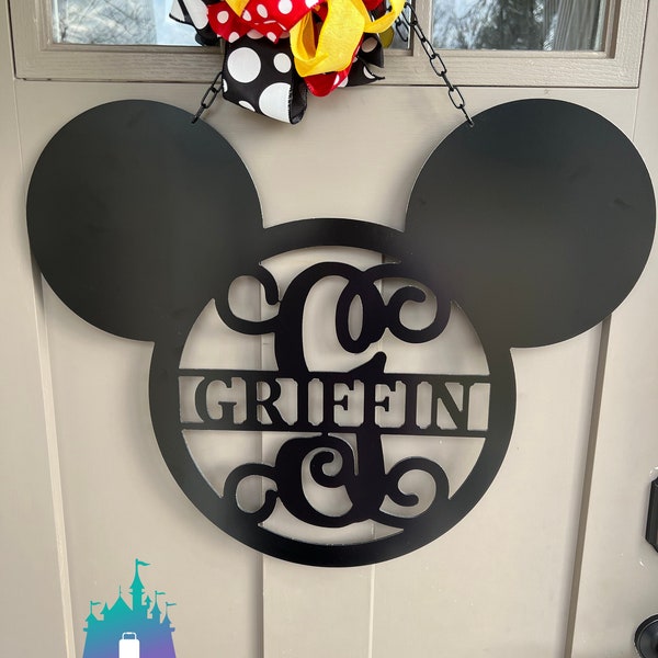 Mickey Monogram - Etsy