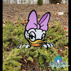 Peeking Daisy Duck, Donald Duck, or Goofy Peeker Peek-a-boo Outdoor ...