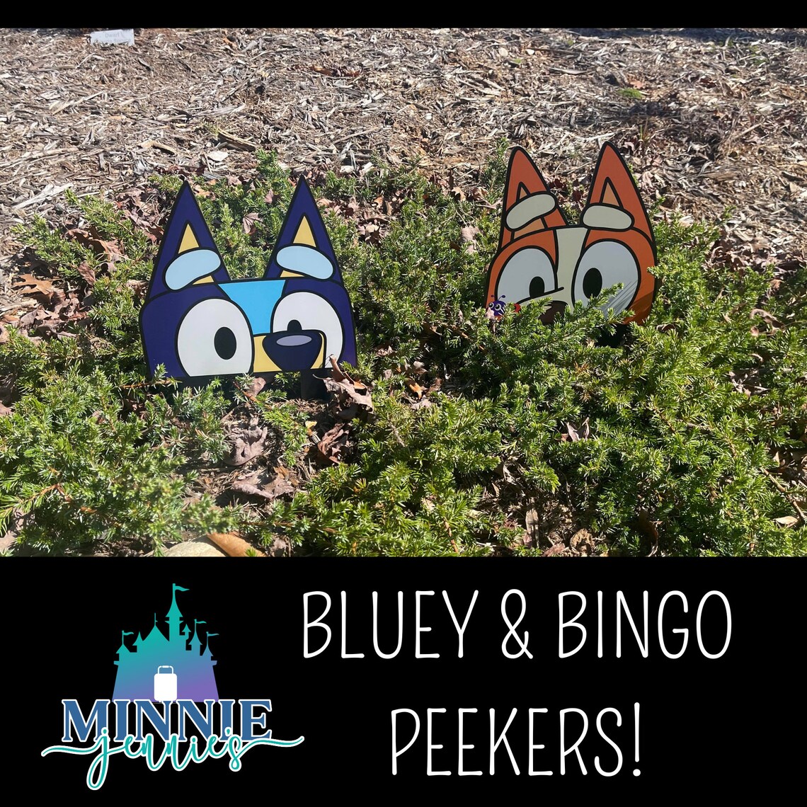 Peeking Blue Heeler Dogs Plant Peeker Peek-a-boo Outdoor Home Yard ...